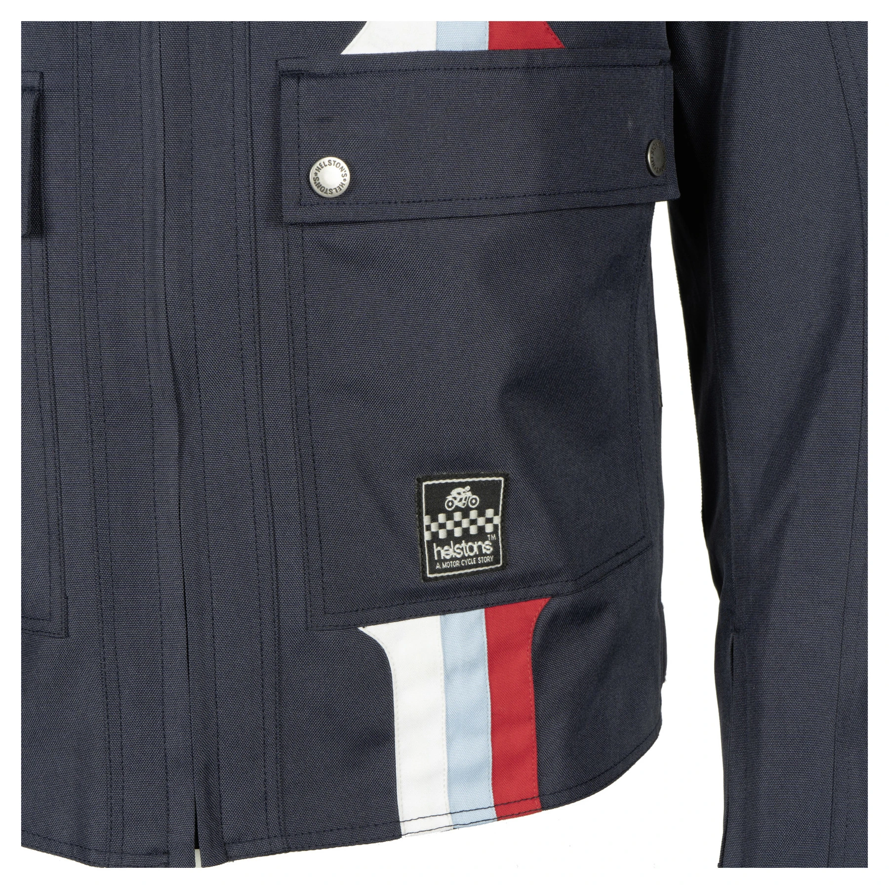 Helstons HELSTONS HAMILTON SIZE S TEXT. JACKET BLUE
