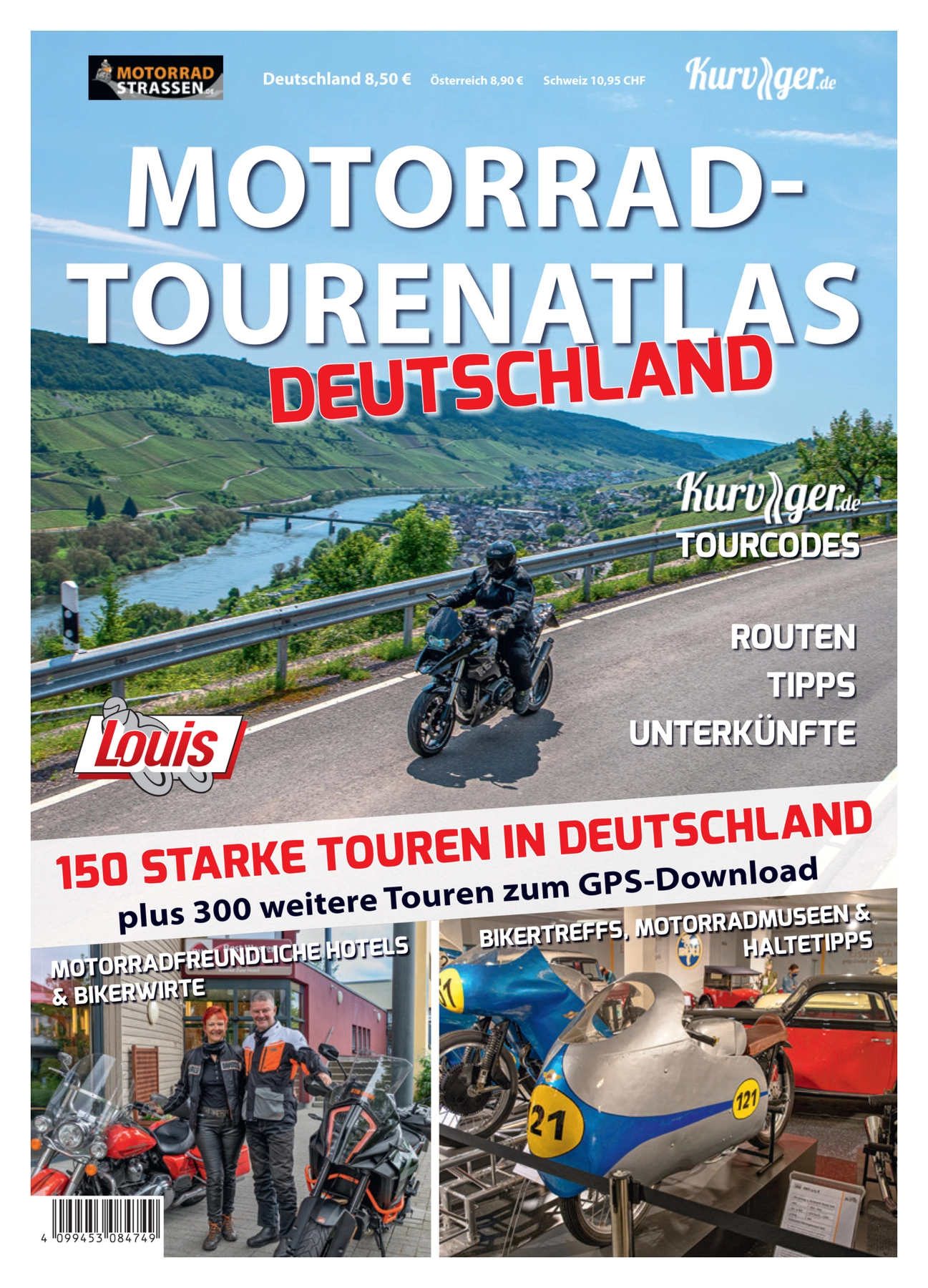 Louis MOTORRAD TOURENATLAS *GERMANY*, 196 PAGES