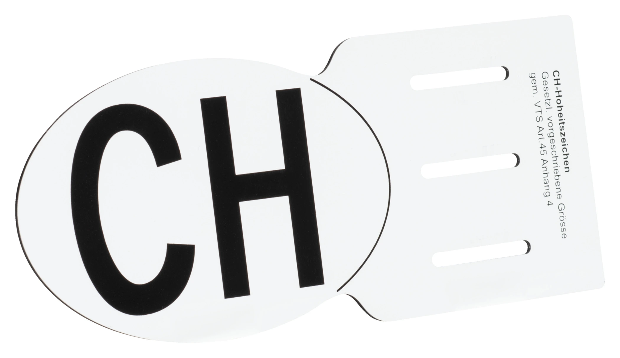 CH SIGN 17.5 X 11.5CM FOR LICENSE PLATE HOLDER