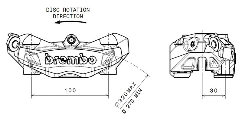 Brembo brembo brake caliper M4.32 front variety of colours
