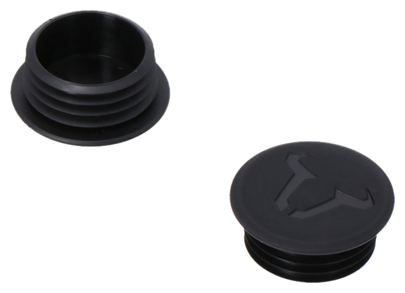 SW-Motech REPLACMNT FRAME CAPS PAIR FOR CRASH BARS BLACK