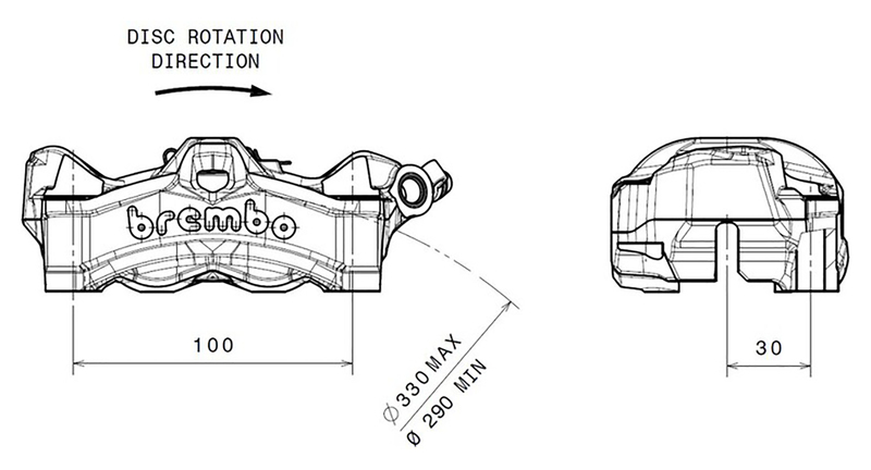 Brembo brembo brake caliper stylema front in different colours