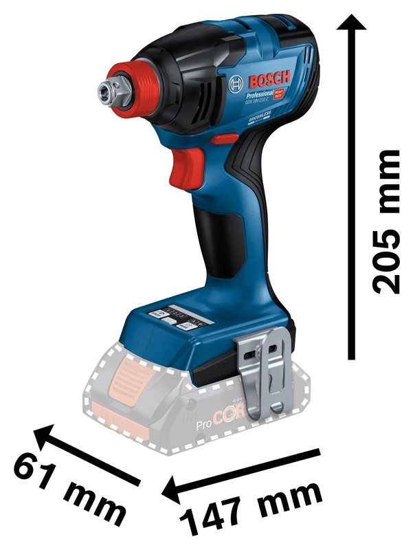 Bosch BOSCH PROFESSIONAL AKKU SCHLAGSCHR. GDX 18V 210 C